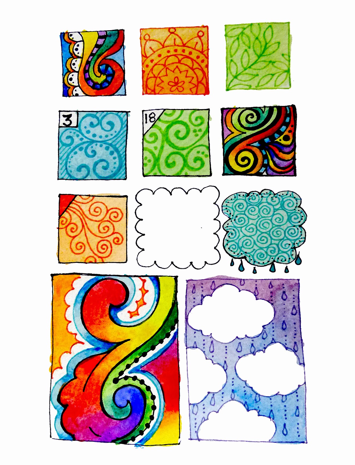 Wee Cottage Watercolor Doodles Class: Lesson 7 - Mini Watercolor Doodles