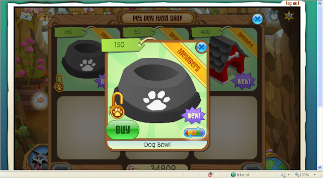 Animal Jam Tides: dog bowl