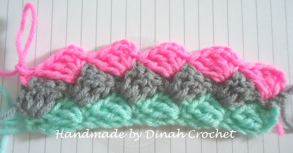 Dinah Crochet: Slanted shell stitch