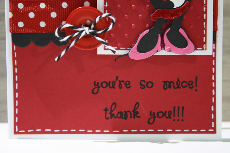 redheaded crafter: A "mice" Thank You Card