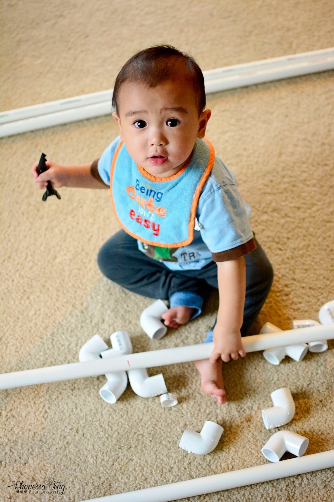 Phanessa's Crafts: DIY Ladder Ball Stand