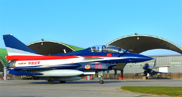Asian Defence News: Chinese PLAAF J-10 August 1st aerobatics team in ...