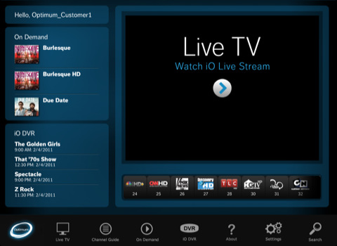 Optimum App for iPad Gives You a Full Cable Television Experience (PR)