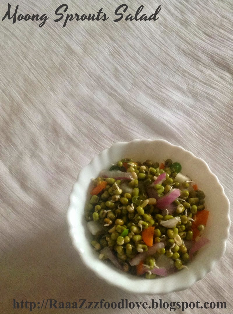 The Recipes of India: Sprouted Moong Salad Recipe | How to Make Moong ...