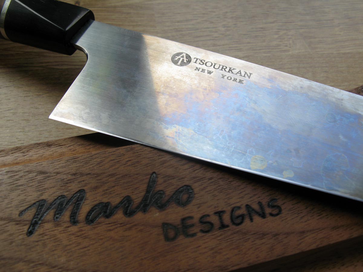Darkhoeks creative culinarium: Marko Tsourkan Designs 240 mm Wa Gyuto 52100