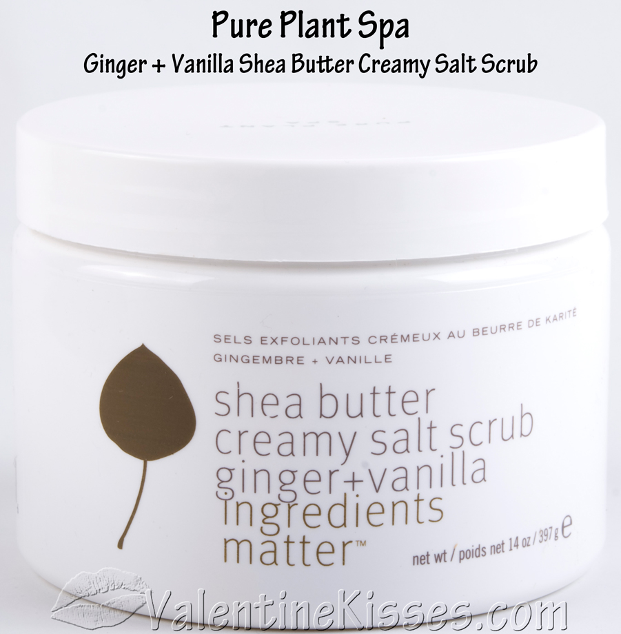 Valentine Kisses: Pure Plant Spa Ginger + Vanilla Creamy Salt Scrub ...