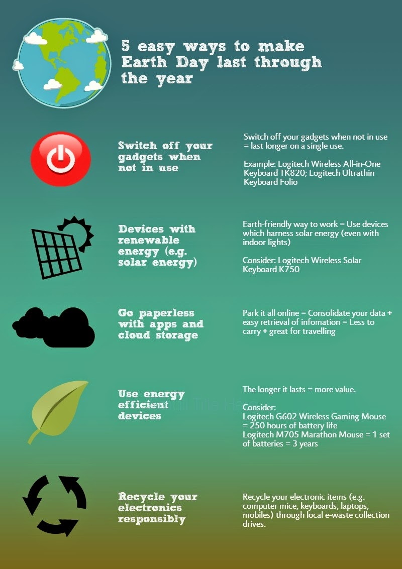 [Earth Day Guide] Five easy ways to make Earth Day last through the ...