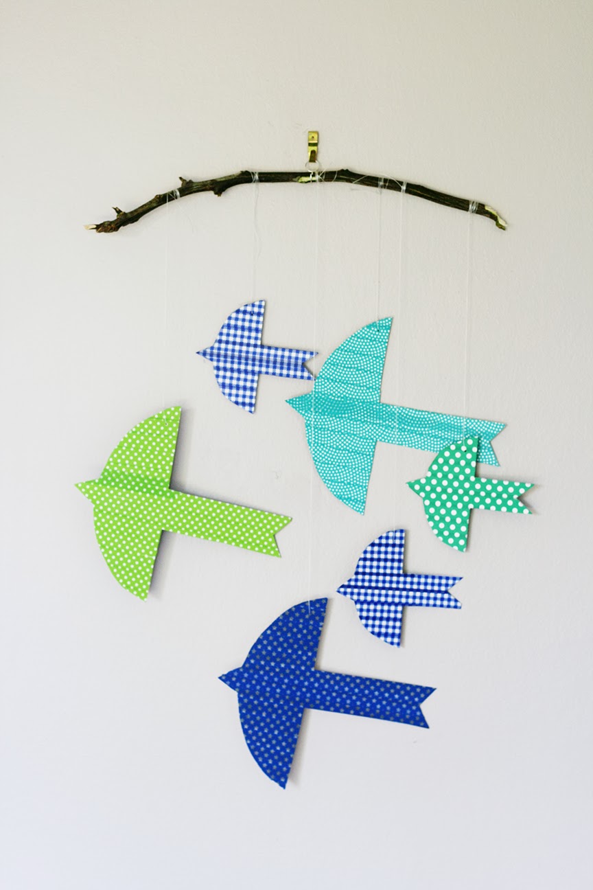 Just Four More Minutes: Make your own Paper Bird Mobile