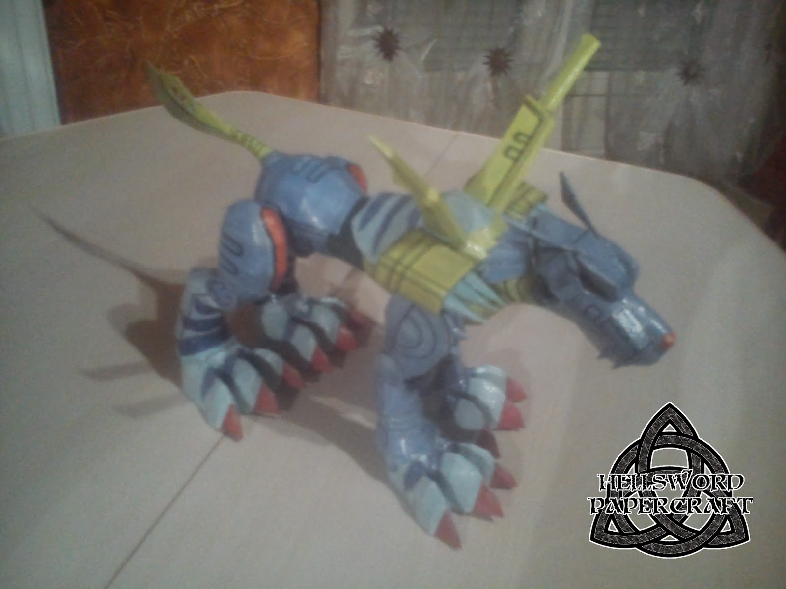 Hellsword Papercraft: Digimon MetalGarurumon Papercraft
