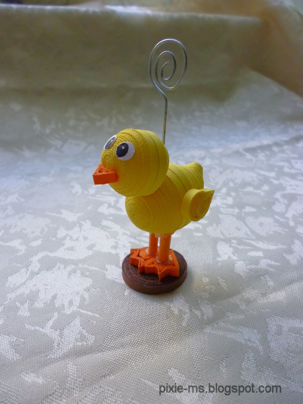 Papírvilág: quilled 3d chicken / quilling csibe