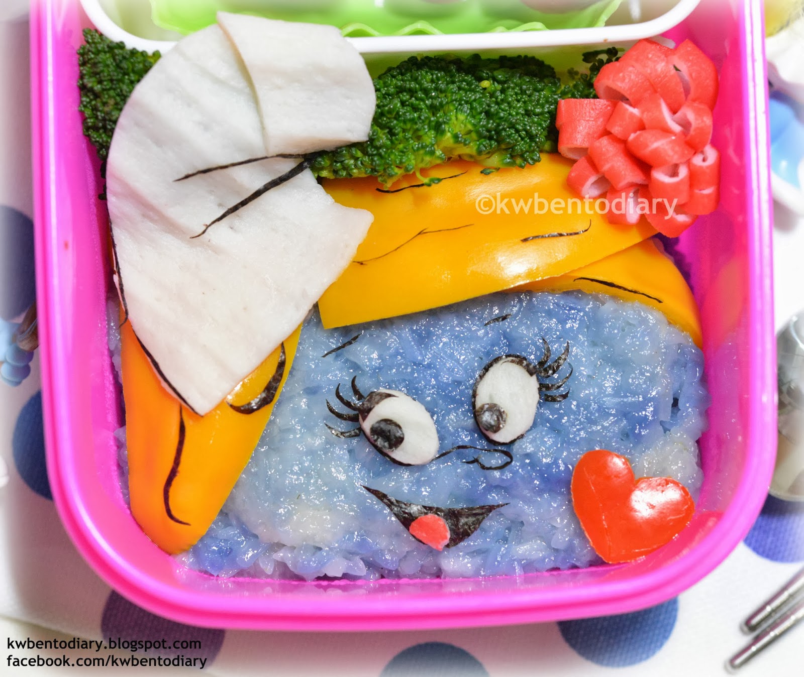 Karenwee's Bento Diary: Bento2014#Feb13~Smurfette Love
