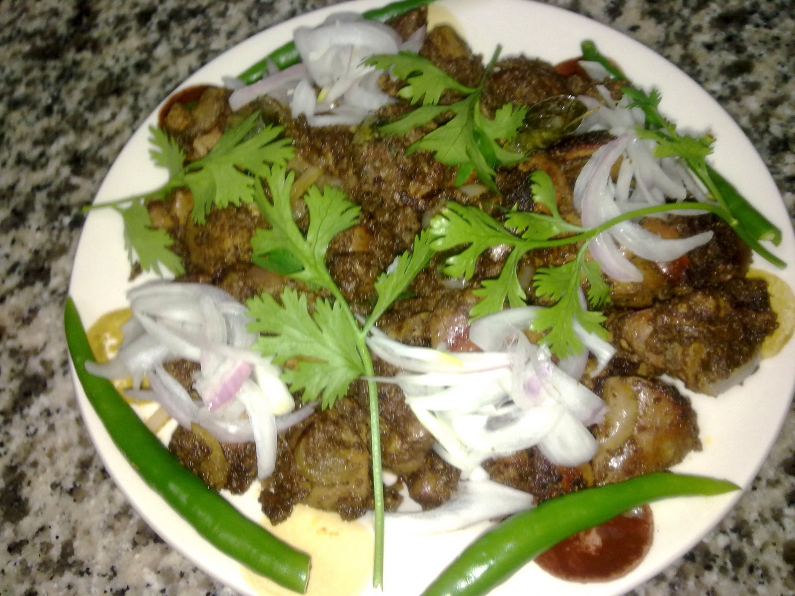 Raja's Kitchen: Chicken Liver Pepper Fry