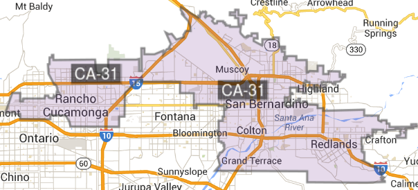 California 31st Congressional District Map