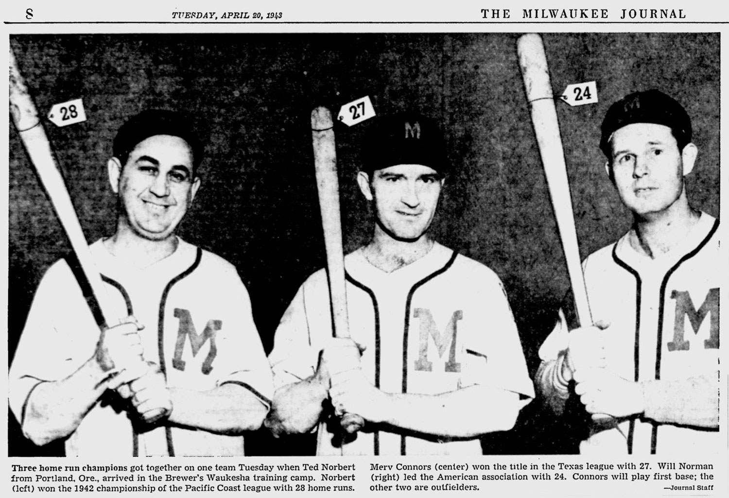 Borchert Field: Brewer Sportraits - Bill Norman