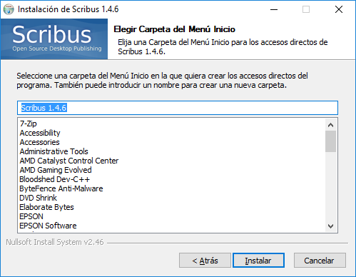 Scribus - Tema 1 - Instalación | Aplicaciones de Libre Uso