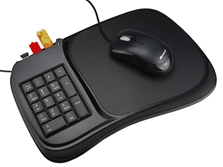 Mouse pad con teclado numérico y puertos USB | La Guarida Geek