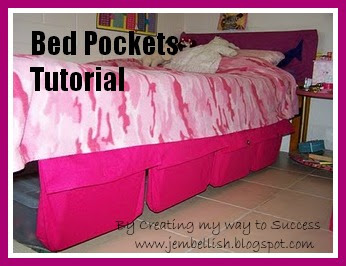 Creating my way to Success: Bed pockets - a tutorial