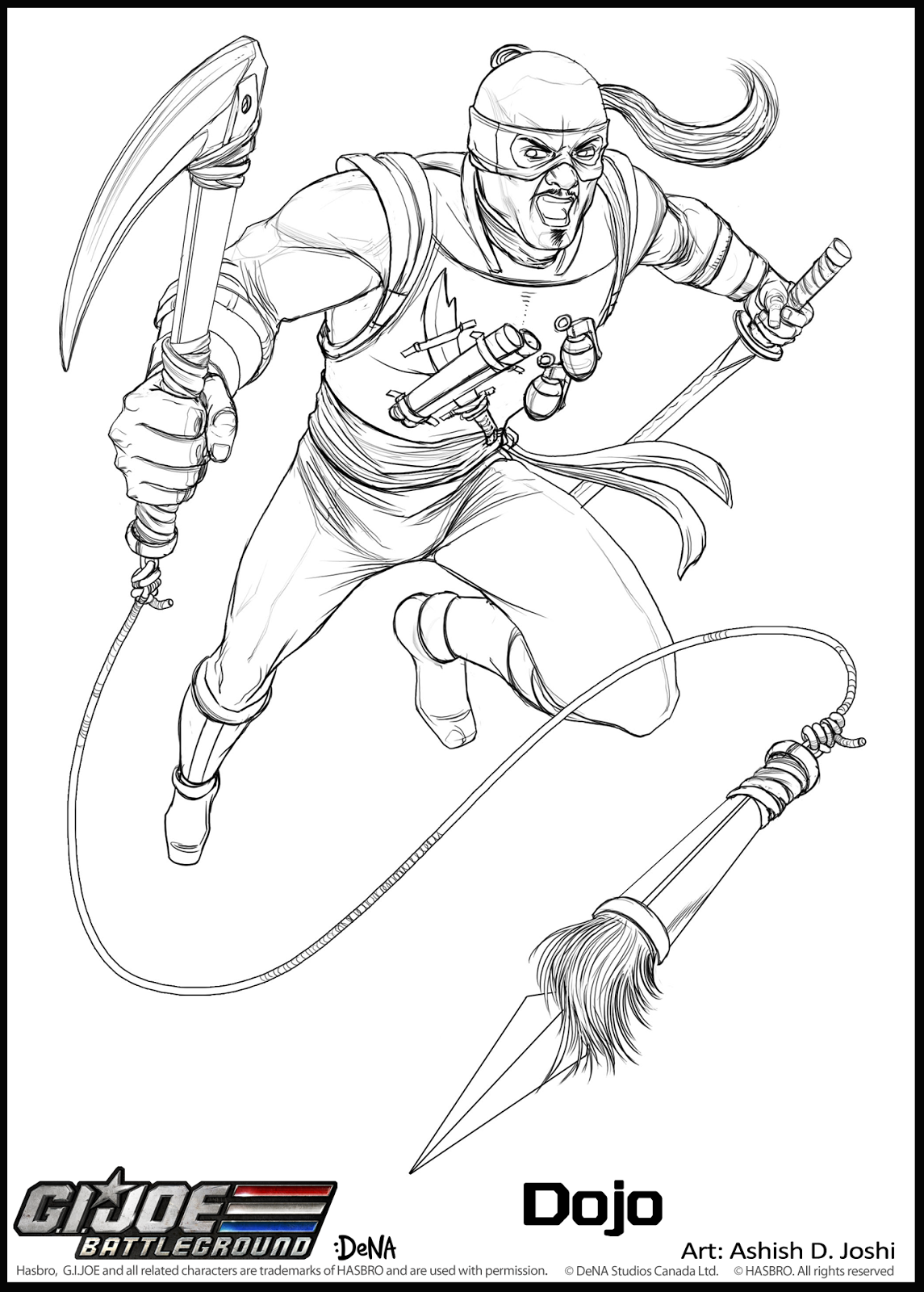 ATOMIC HERMIT: G.I.JOE Battleground line Art