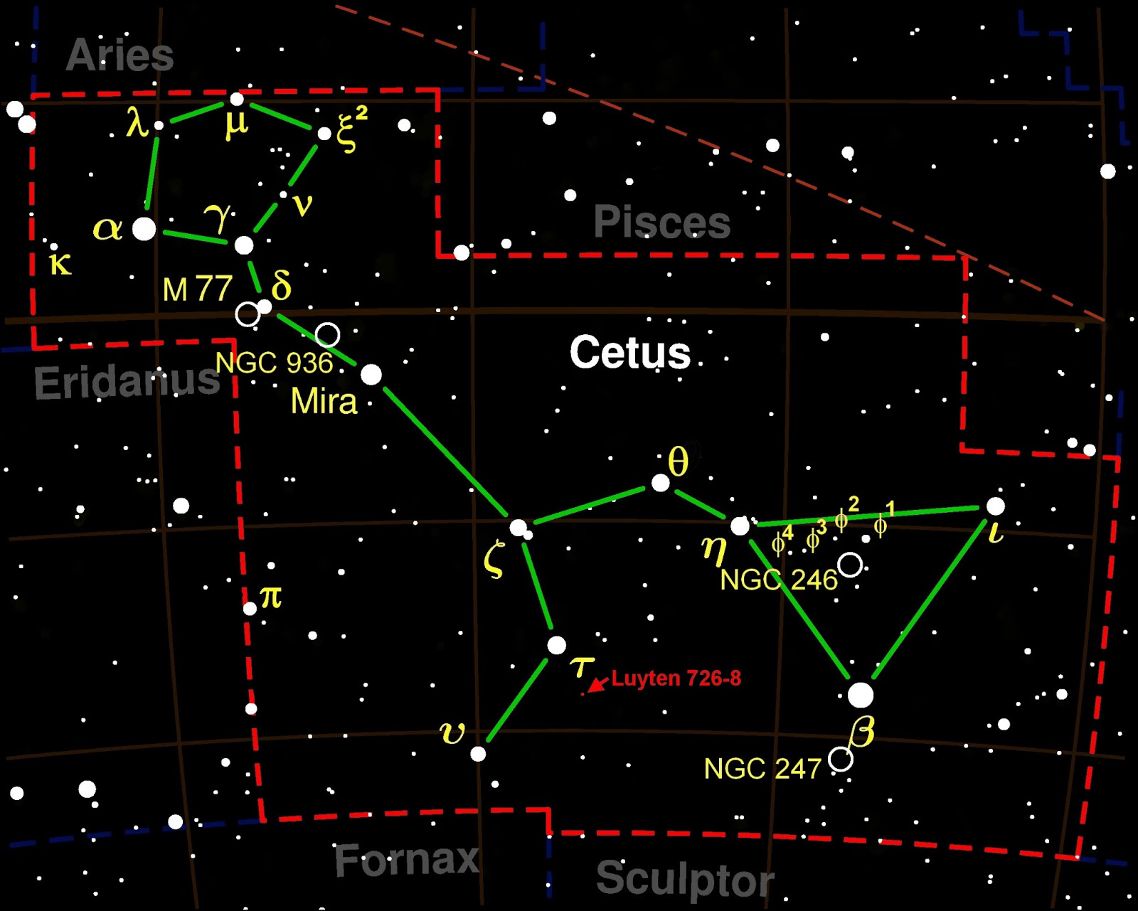 Astronomia: Cetus ( Baleia )