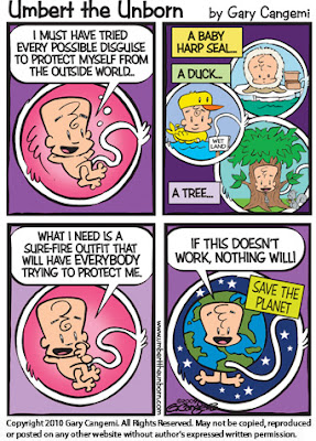 Umbert the Unborn Cartoon of the Week: Hug Babies, Not Trees