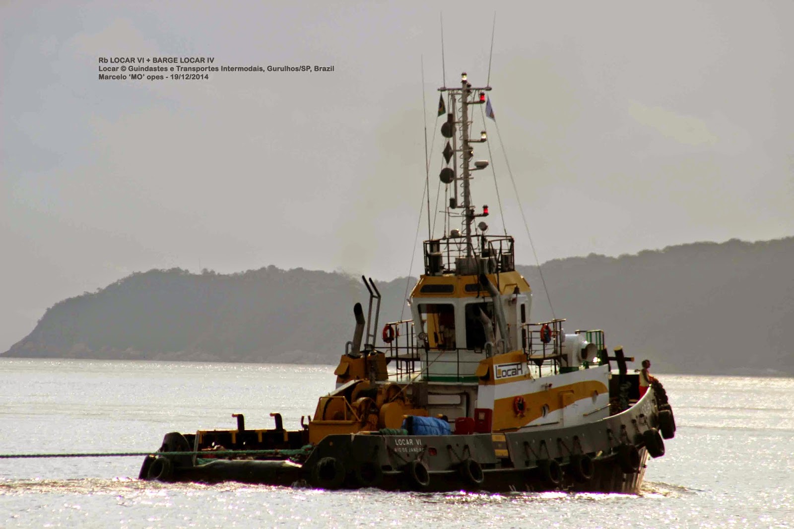 Santos Shiplovers: Rb Locar VI + Barcaça Locar IV - Faina de reboque de ...