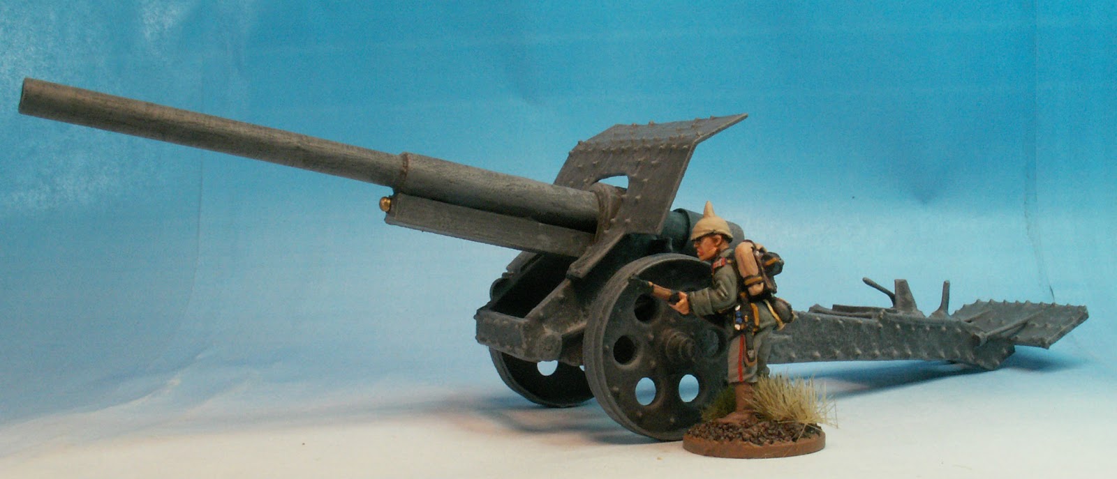Over Open Sights: Scratchbuilt WW1 "Krupp" 150mm gun.
