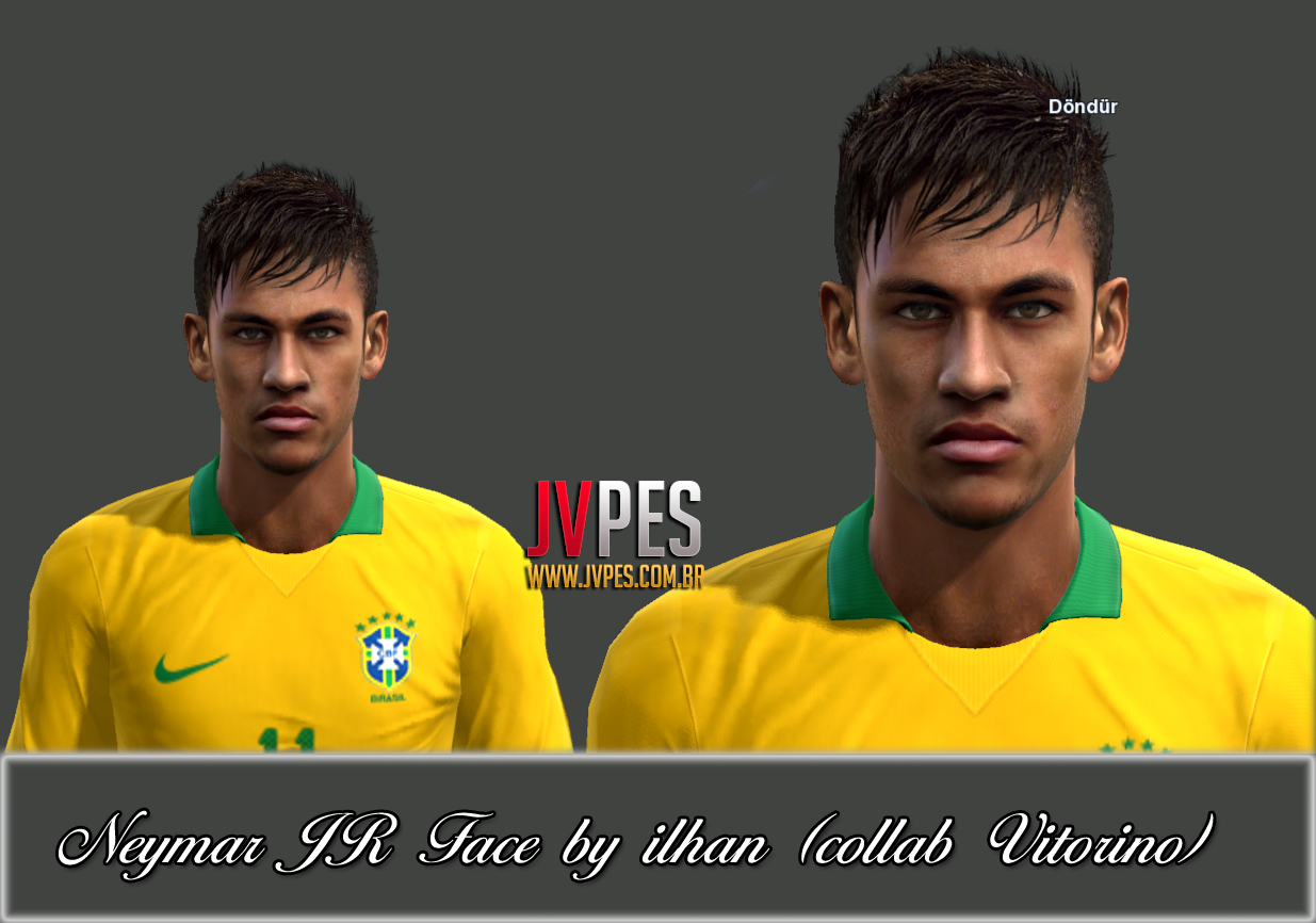PES 2013: Face Neymar JR - Barcelona | Blog Teste Template JV