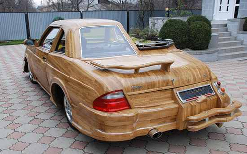 Rows of the World's Coolest Wooden Cars