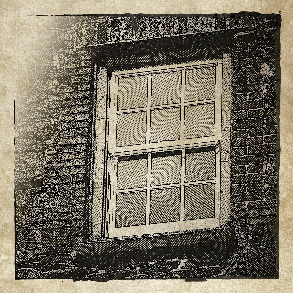 Window free picture for bloggers edited using etchings