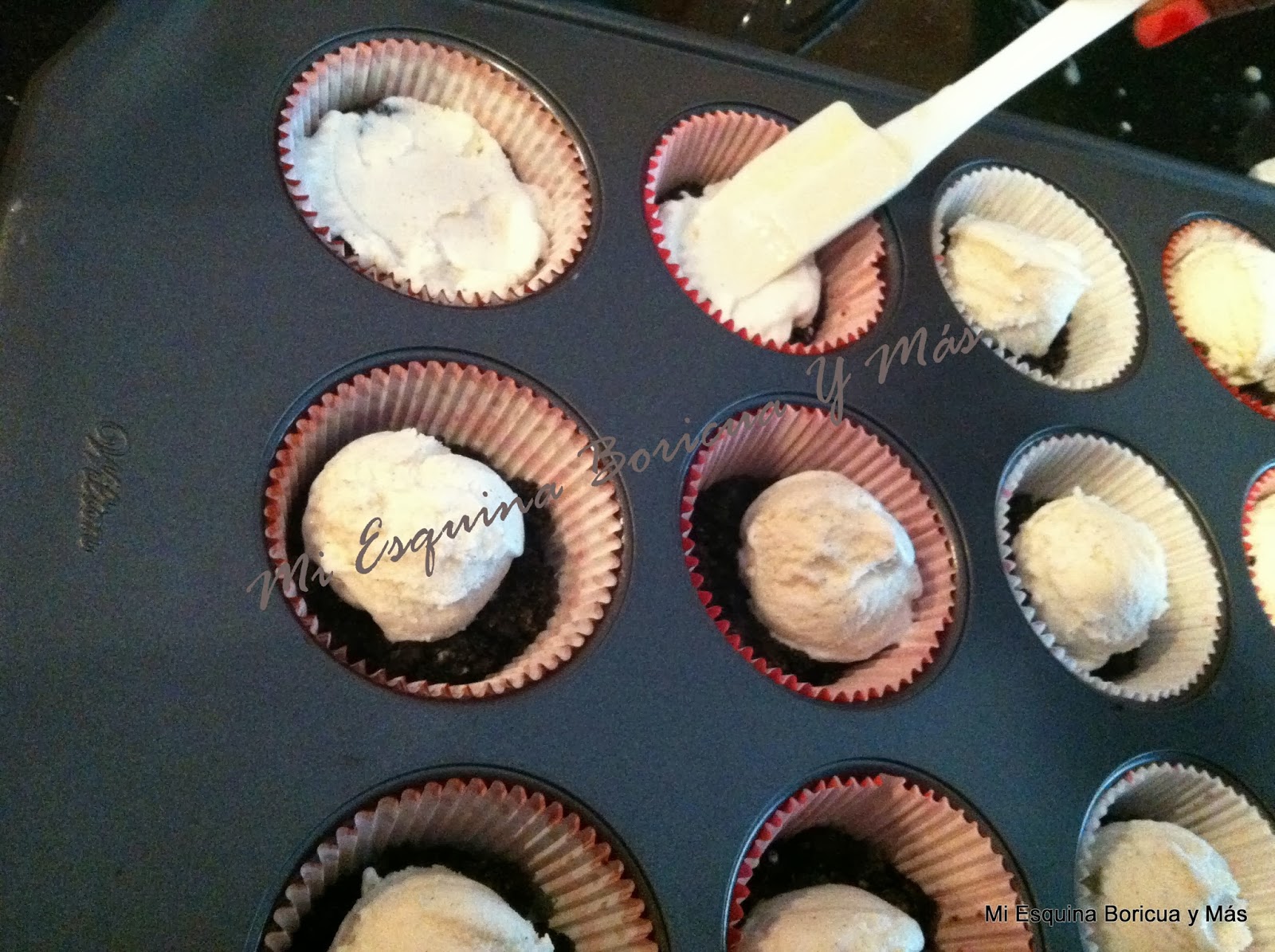 Mi Esquina Boricua y Más: Cupcakes de mantecado y galletas Oreo