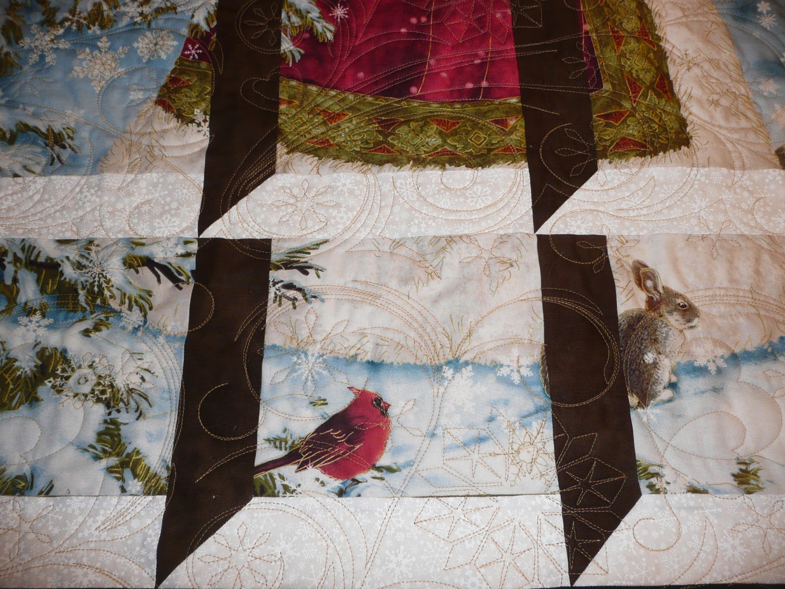 Acorn Ridge Quilting: Carolyn's Santa and Attic Windows Quilt
