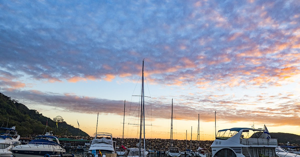 Sheltered from the Typhoon: December Sunset