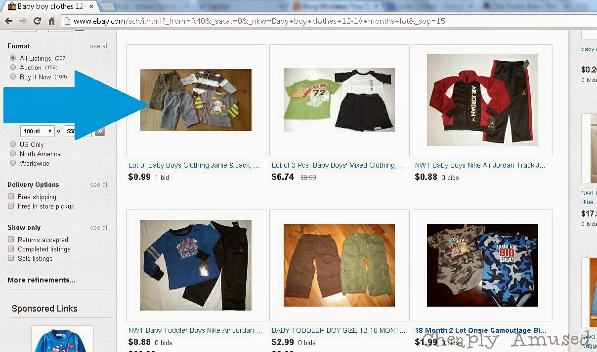 Cheap Tips: Using Ebay and Goodwill to get the best deals on baby clothes