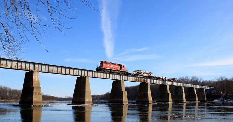 Industrial History: CP/.../CGW Bridge over Rock River in Byron, IL
