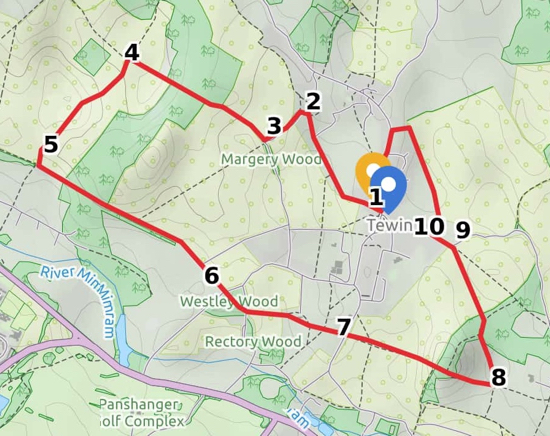 Hertfordshire Walker: Walk 45: Tewin West East Loop