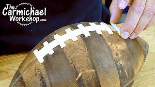 The Carmichael Workshop: Wooden NFL Football made from a 2x4!