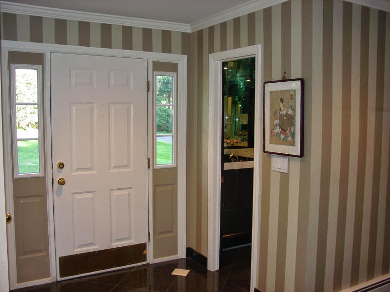 Home Paint Ideas: Paint Vertical Stripes On The Walls Right Around The Room