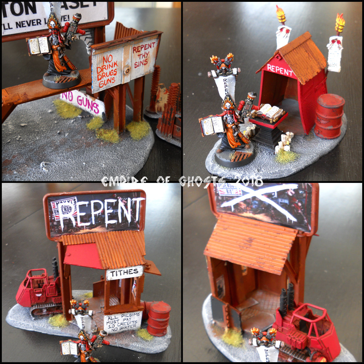 Empire of Ghosts: Redemptionist Encampment Necromunda Board