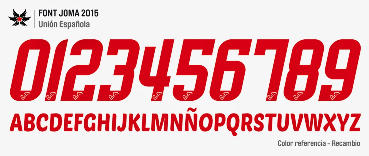 TIPOGRAFIAS Y FONTS: Font Unión Española / Joma 2015