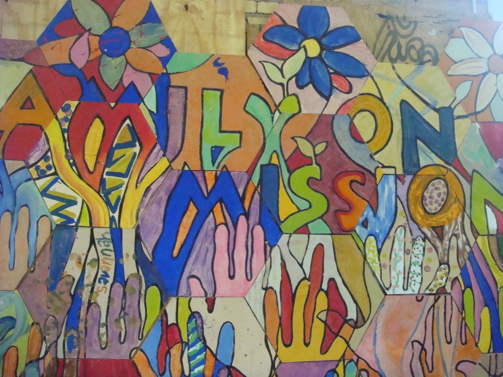 Zoë Shulman Studio: Puzzle Mural!