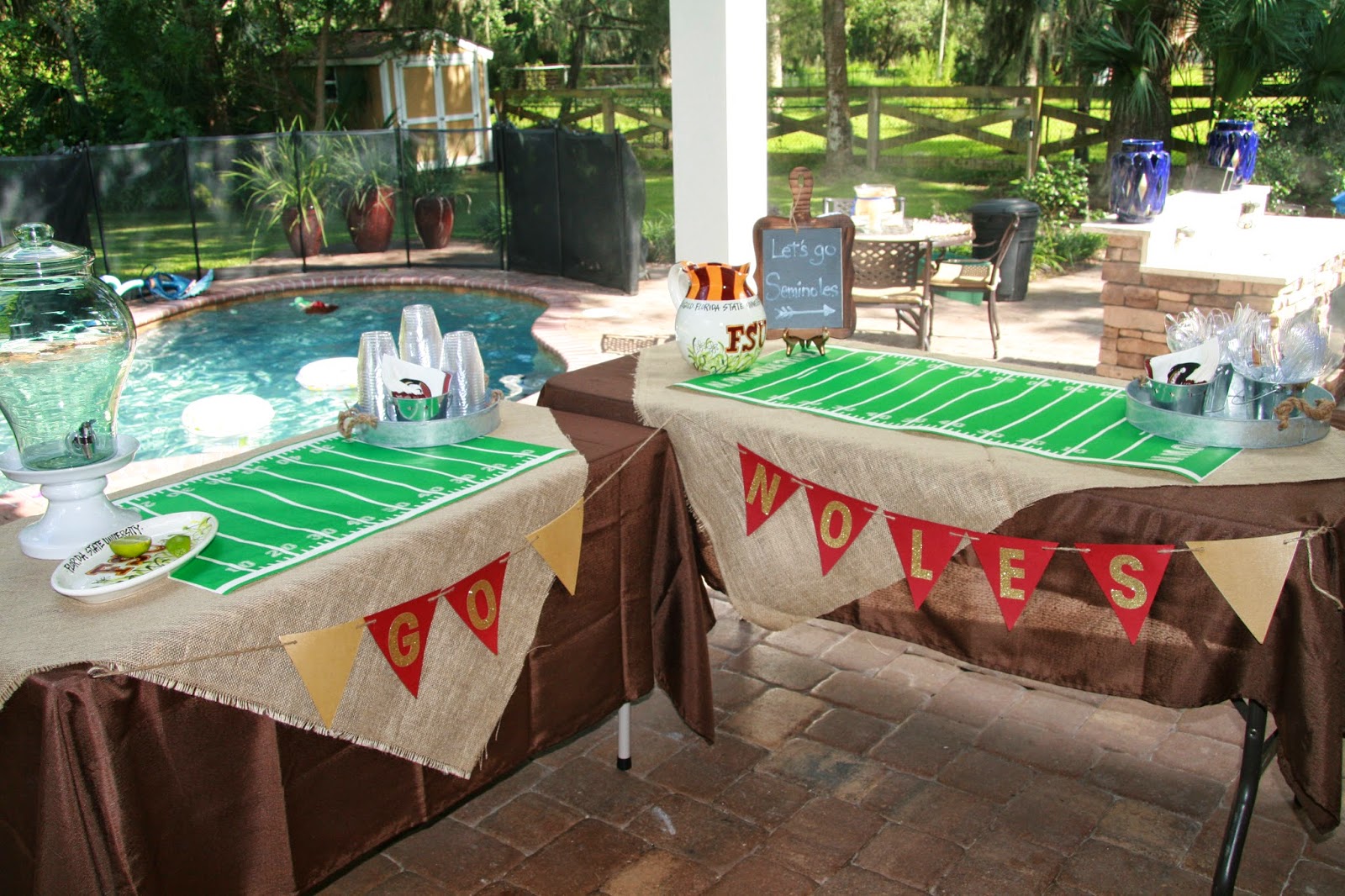 The Decorina : Football Season Kickoff Party and Paper Pennant Banner ...