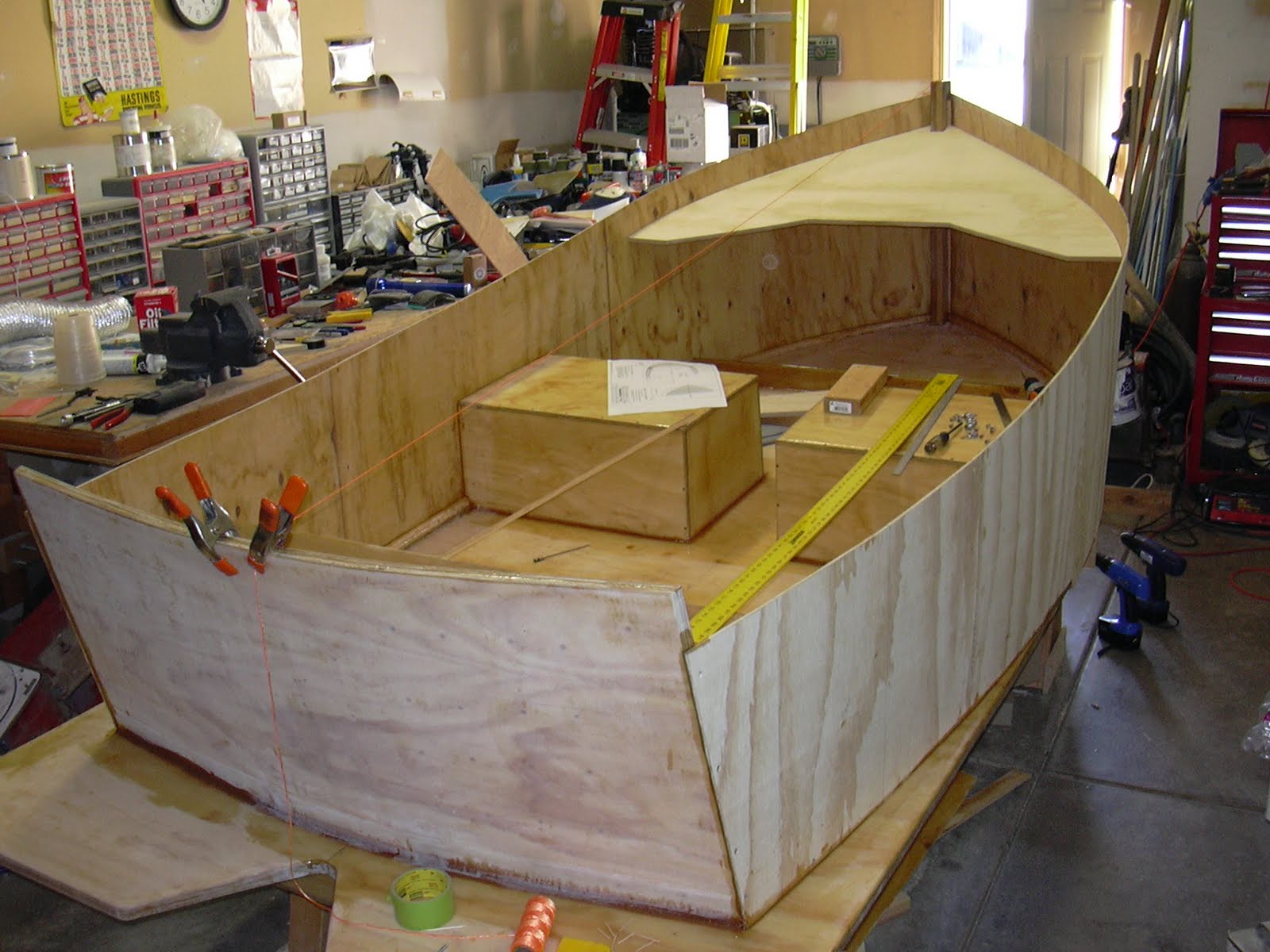 Todd's Mini-Tug Boat Building Journal: Front Deck Made and Set