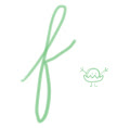 schoolpants: lower-case cursive f