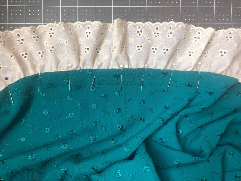 Create Kids Couture: Adding a Gathered Lace Trim