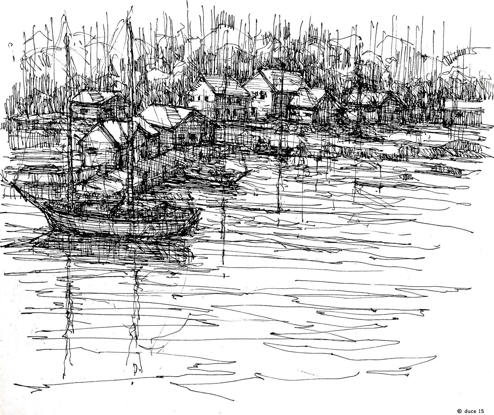 Duce: Drawings, Paintings, Words: Early Settlement