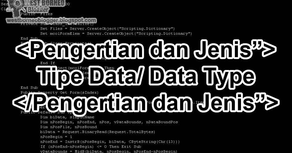 Pengertian dan Jenis-jenis Tipe Data | Alieftamtam Blog Pengertian dan Jenis-jenis Tipe Data | Alieftamtam Blog
