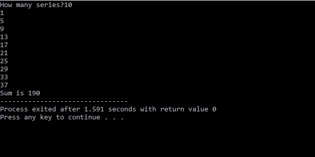 C Program To Find Sum Of Series Using For Loop Arogya Thapa Magar C Program To Find Sum Of Series Using For Loop Arogya Thapa Magar