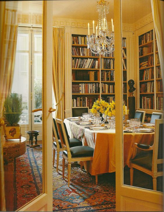 Eye For Design: Dining Room Libraries.....Beautiful And Functional Spaces