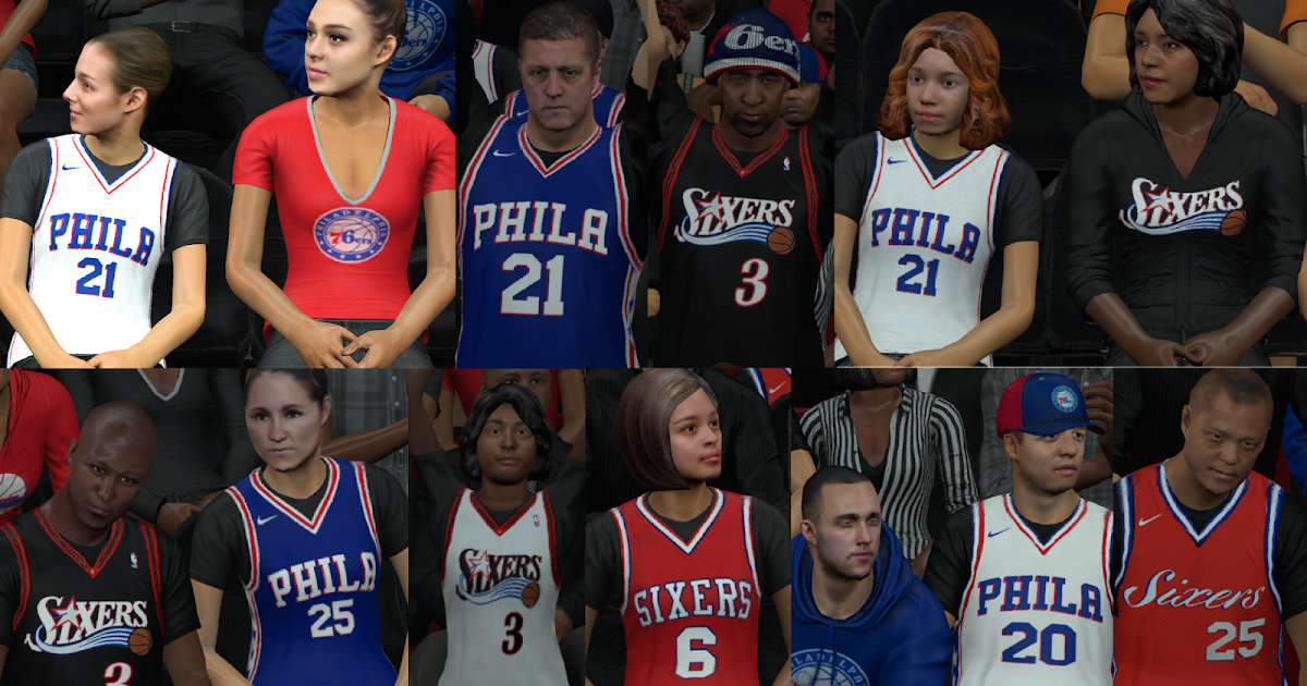 NBA 2K18 Philadelphia 76ers Crowd - Shuajota: NBA 2K24 Mods, Rosters ...