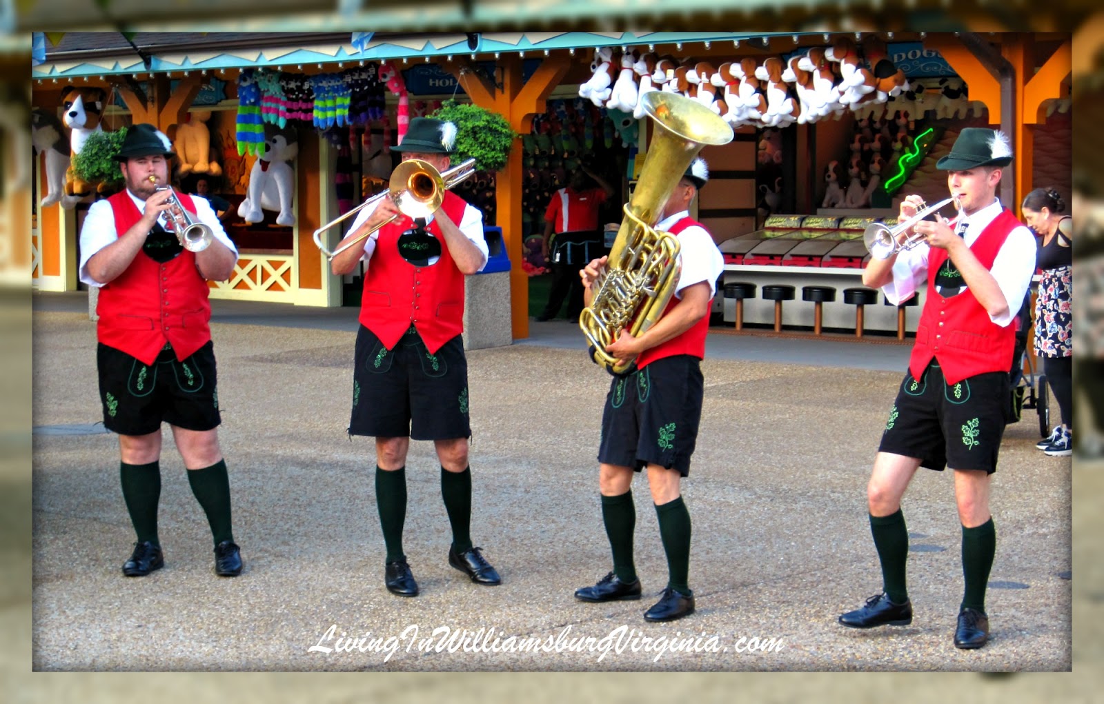 Living In Williamsburg, Virginia: German Ompah Band, Busch Gardens ...